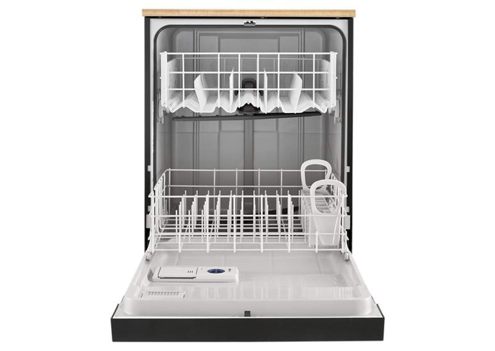 Whirlpool - Heavy-Duty Dishwasher with 1-Hour Wash Cycle - Black