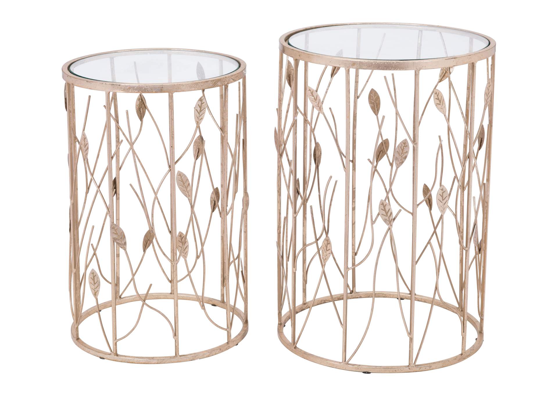 Sage Side Table Set (2-Piece) Gold