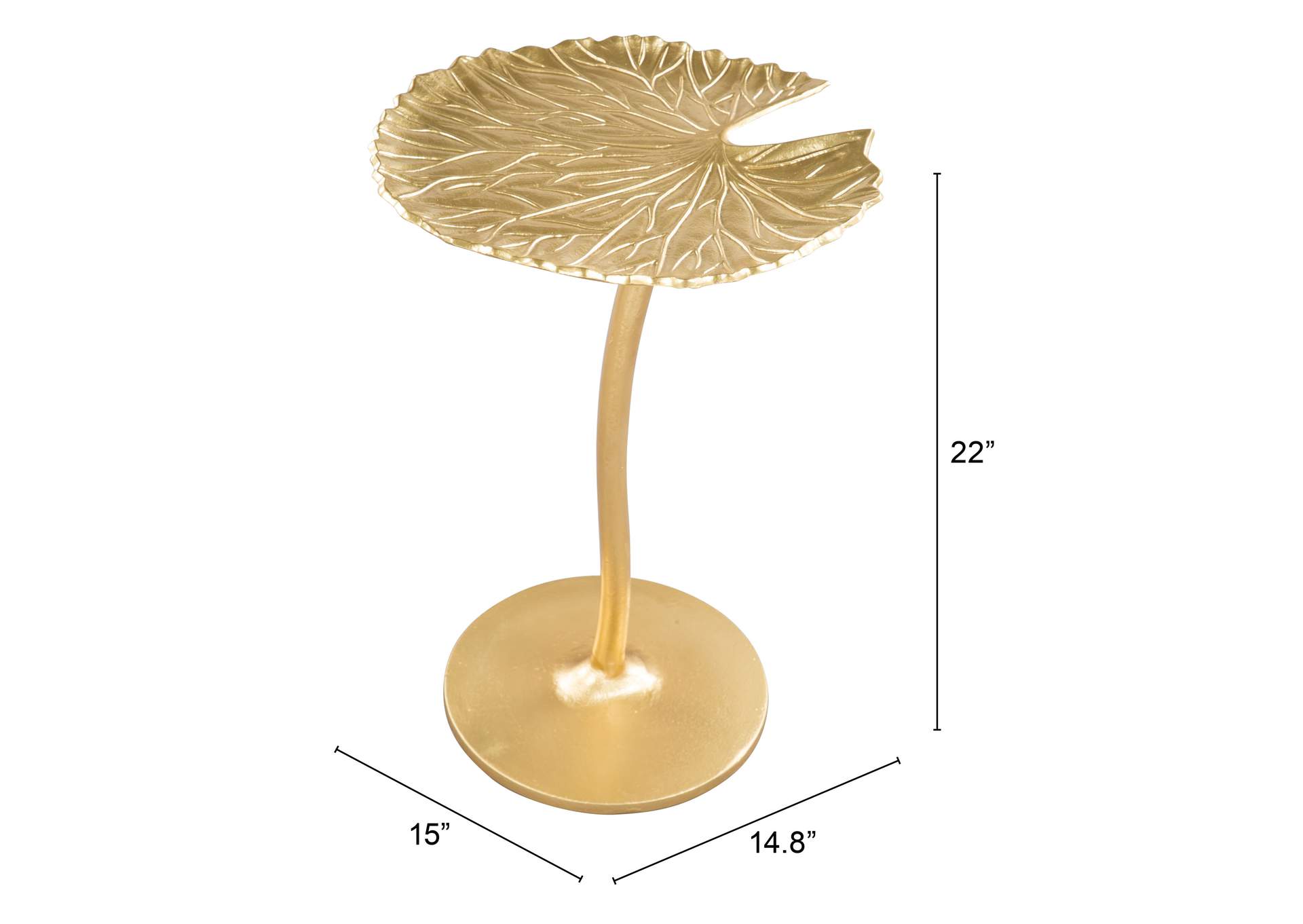 Lily Side Table Gold