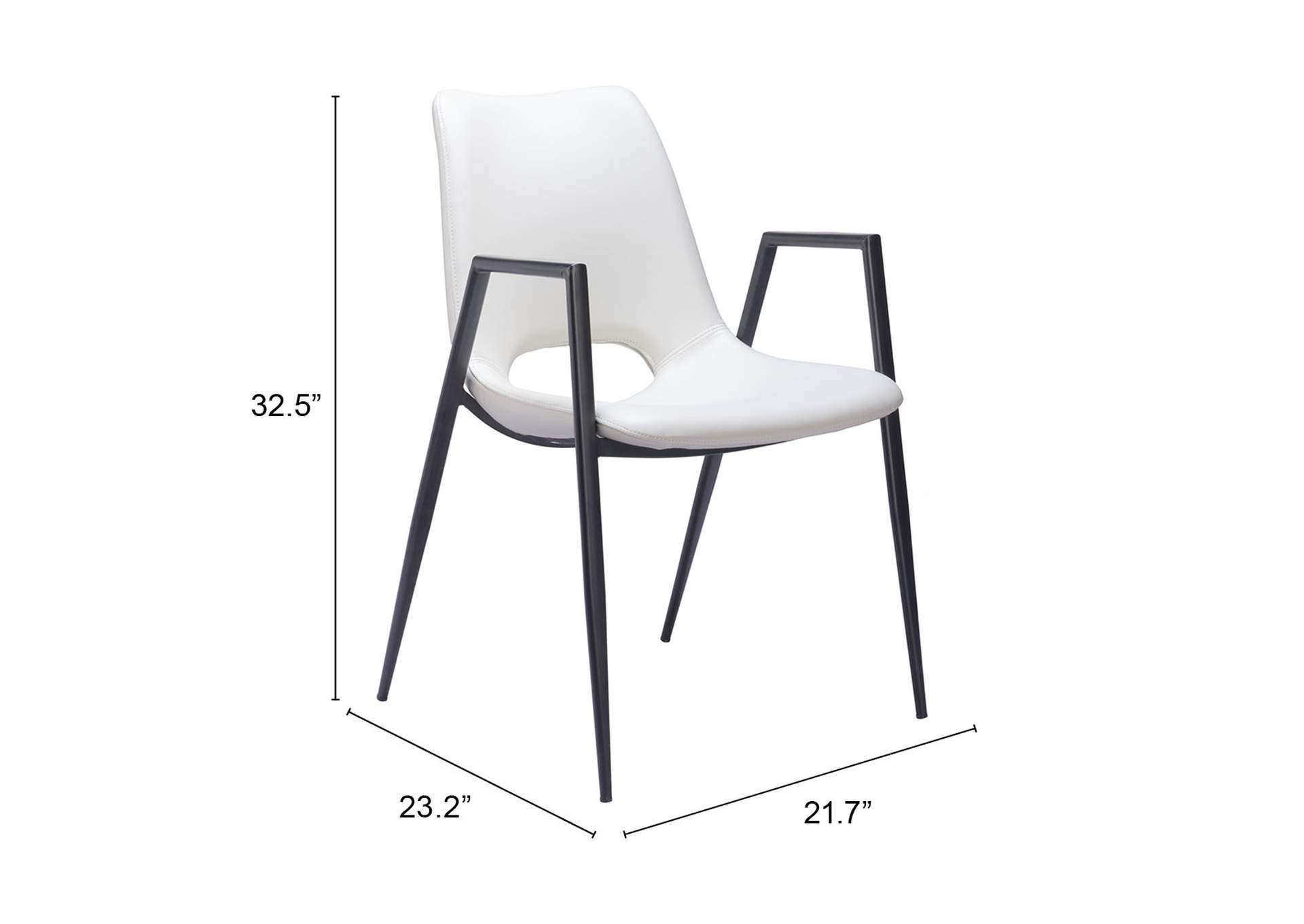Desi Dining Chair (Set Of 2) White