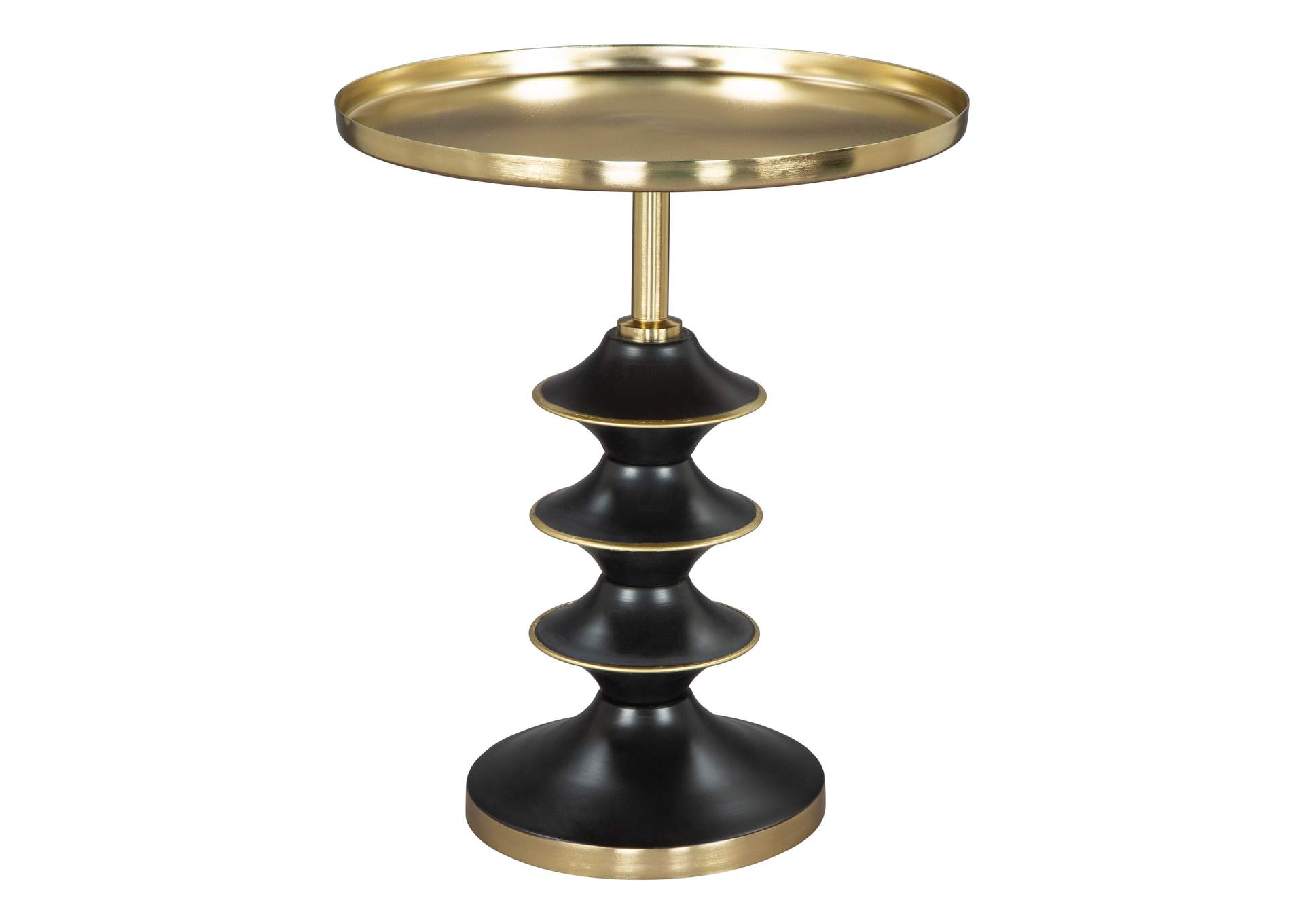 Donahue Side Table Gold & Black