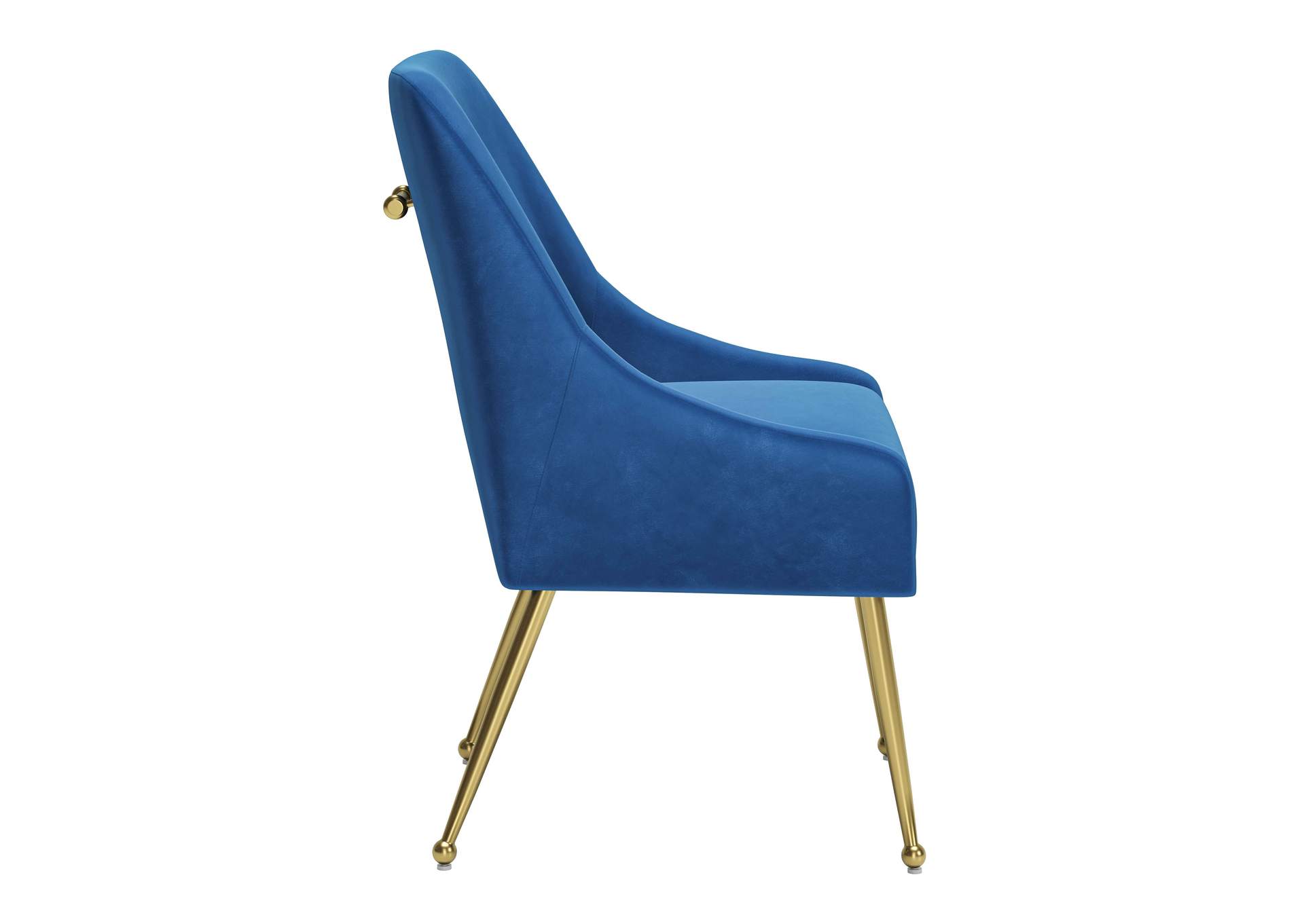 Maxine Dining Chair Navy Blue & Gold