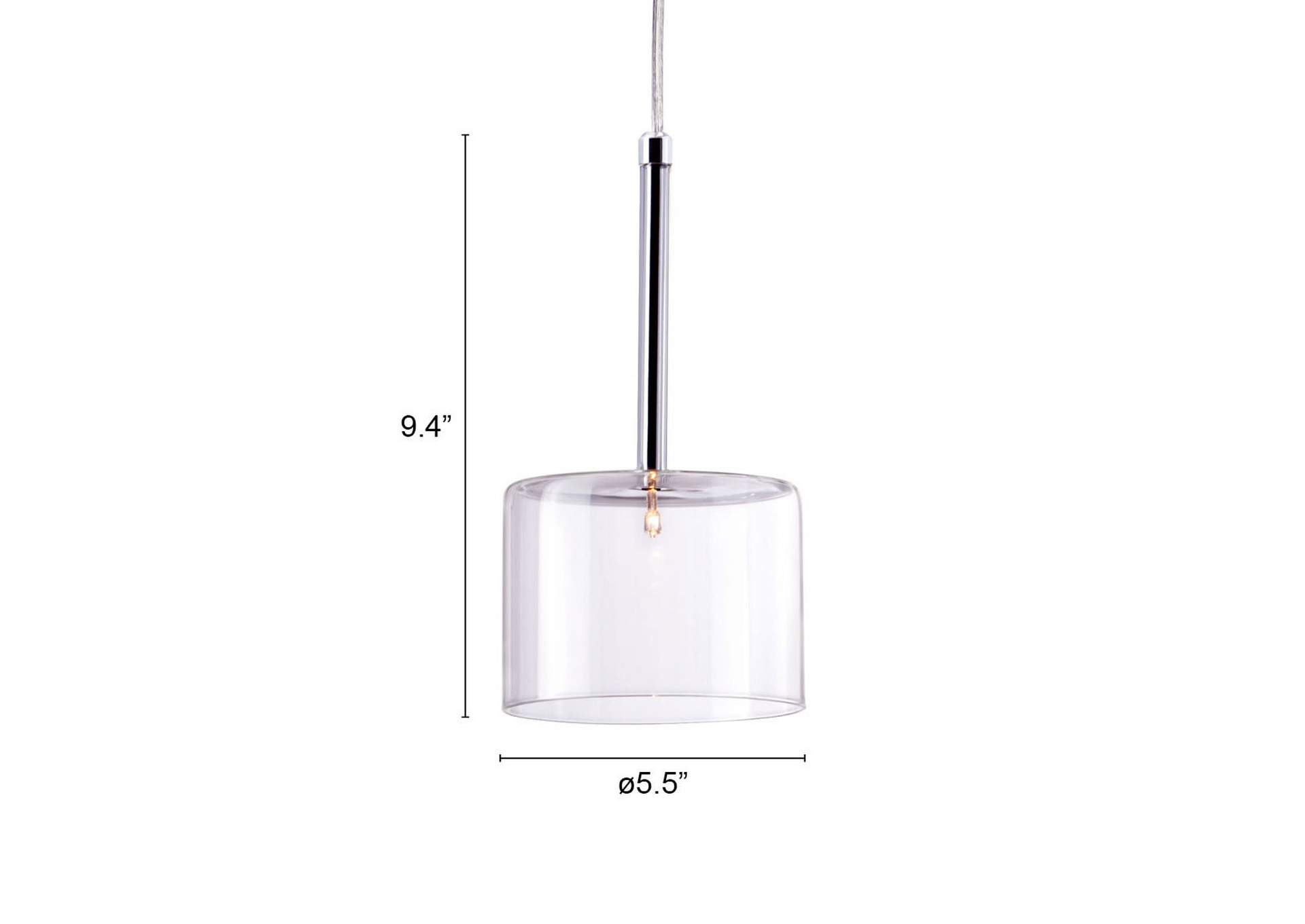 Storm Ceiling Lamp Clear