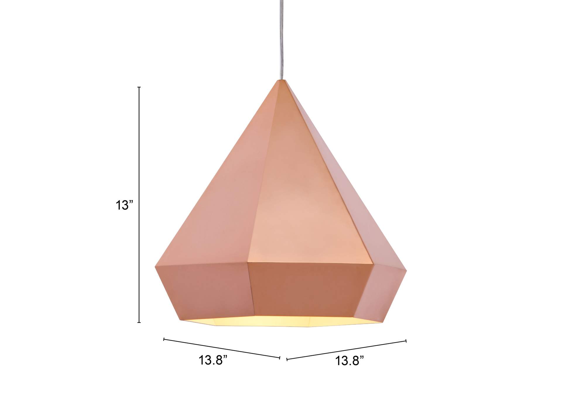 Forecast Ceiling Lamp Rose Gold