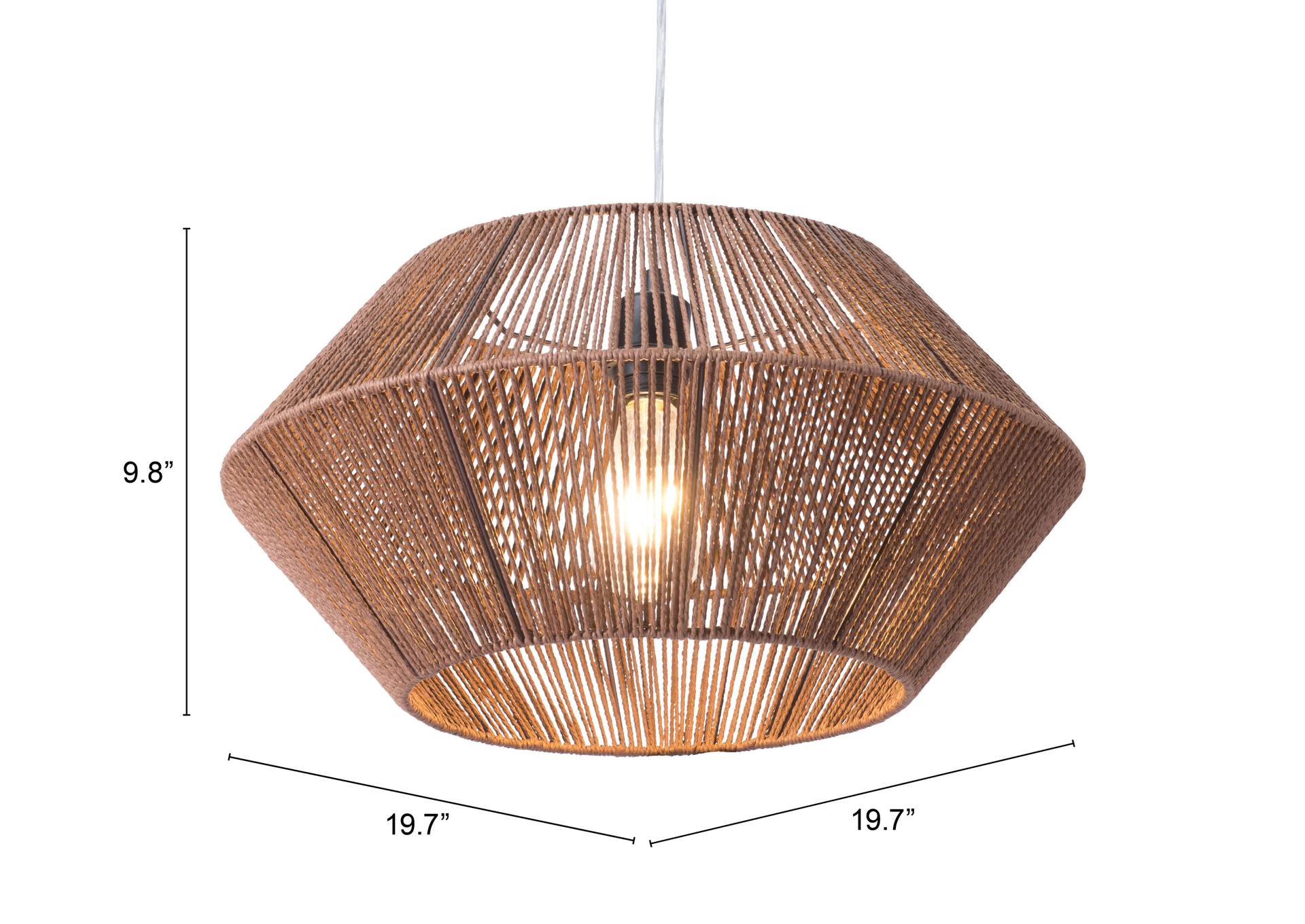 Kendrick Ceiling Lamp Brown