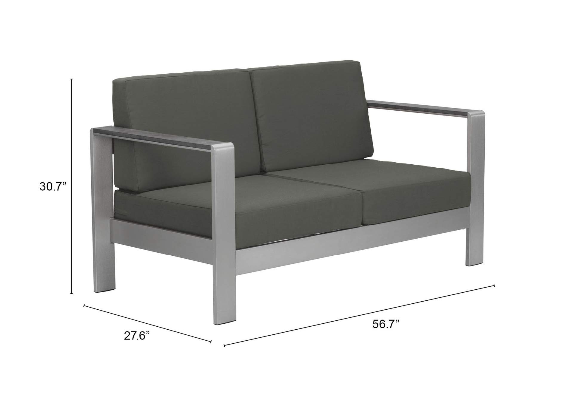 Cosmopolitan Sofa Dark Gray